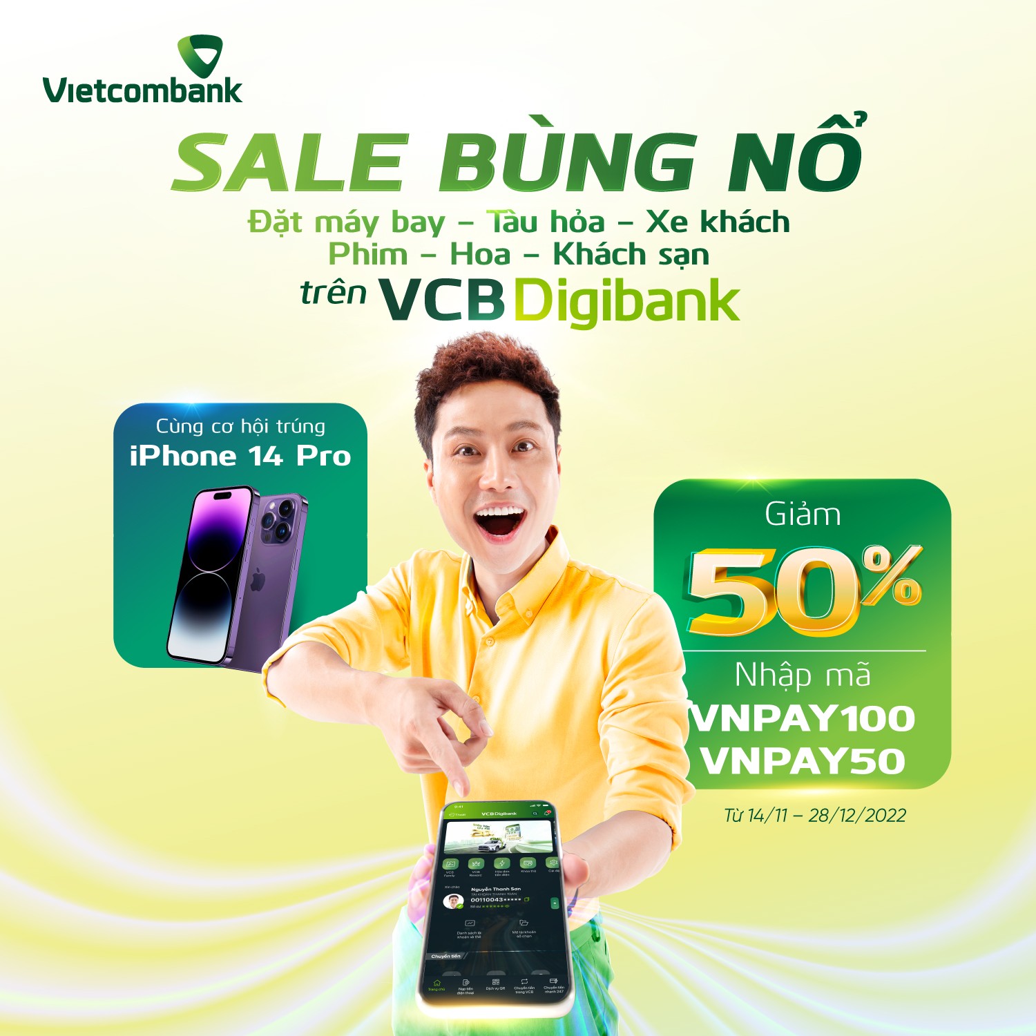 VCB Digibank tung combo ưu đãi giảm hàng triệu đồng khi đặt vé du lịch ...