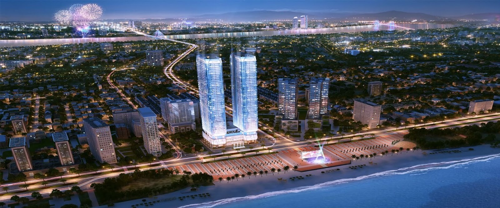 4 tòa nhà khách sạn 50 tầng Đà Nẵng Times Square được chuyển thành căn ...