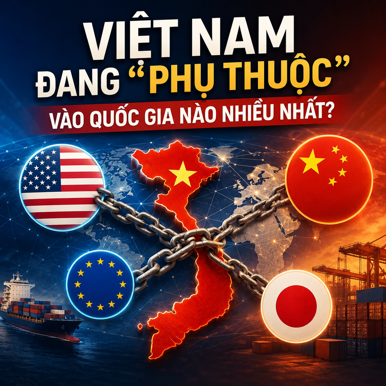 Việt Nam đang "phụ thuộc" vào Quốc gia nào nhiều nhất?