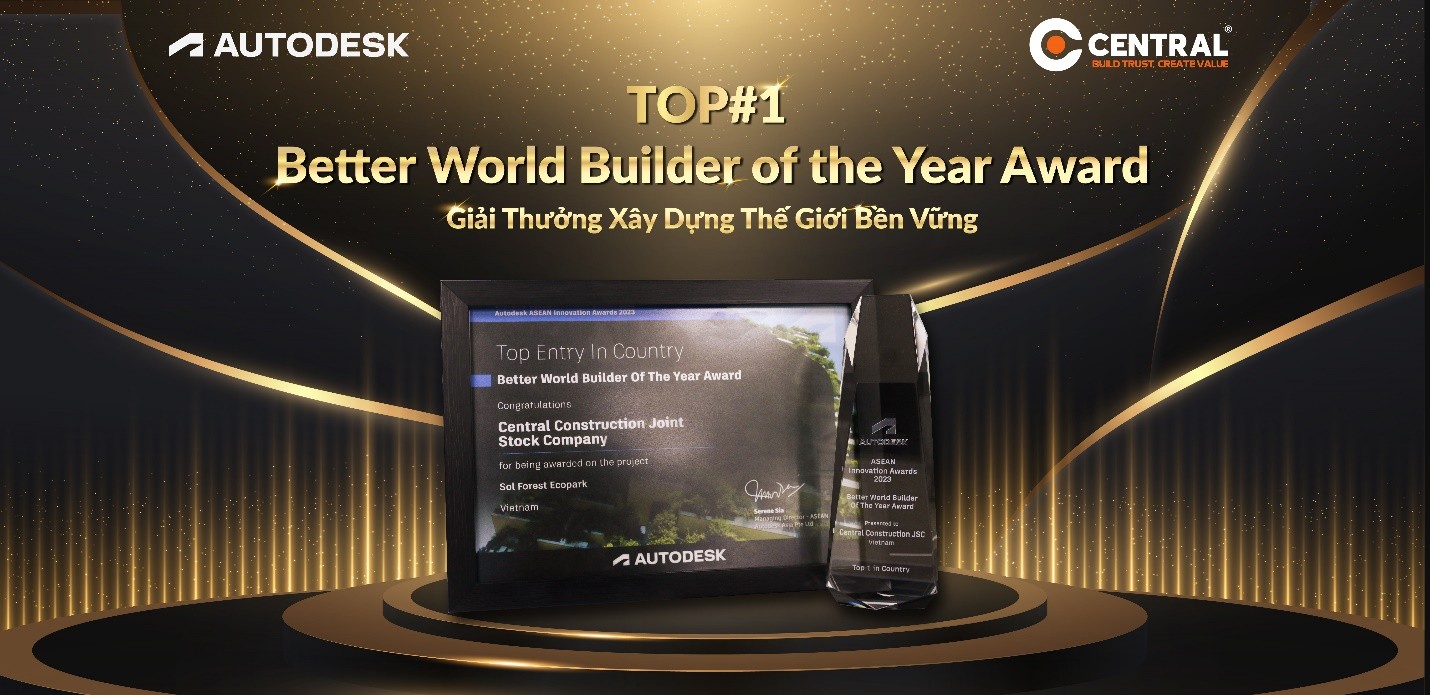 CENTRAL đạt giải NHẤT tại cuộc thi Autodesk ASEAN Innovation Awards 2023