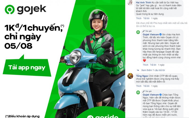 Gojek Việt Nam nhận bão 1 sao trong ngày chào sân